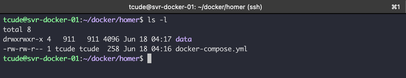 Installing Homer Dashboard with Docker