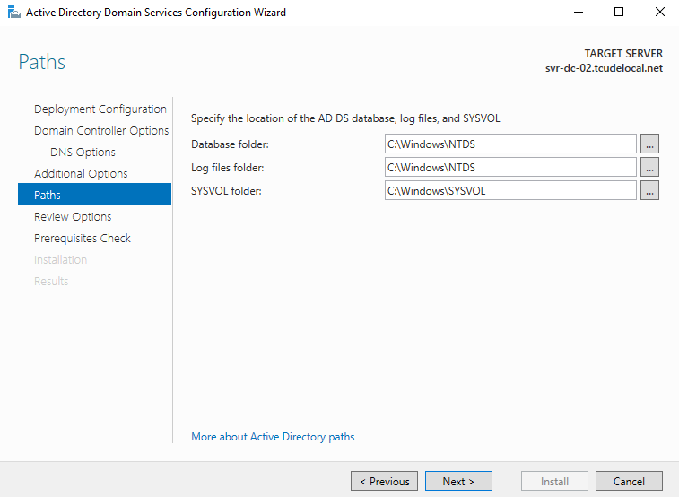 Creating a Secondary Domain Controller on an Existing Domain