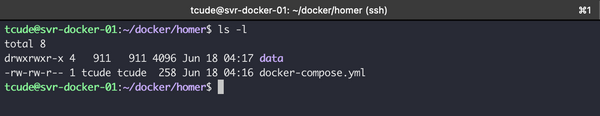 Installing Homer Dashboard with Docker