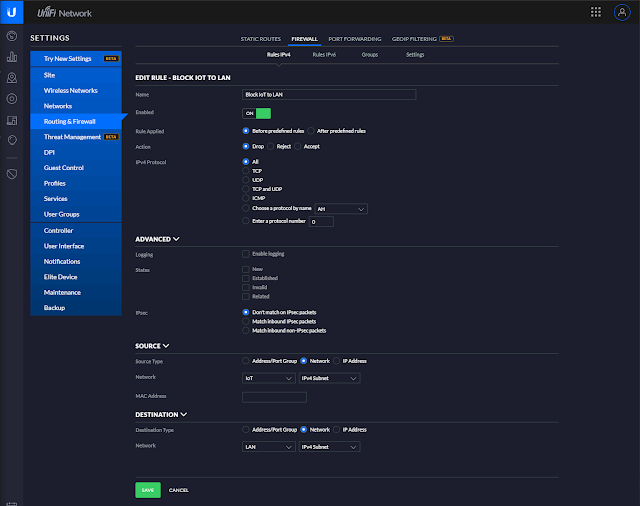 Creating IoT VLANs in Unifi Devices